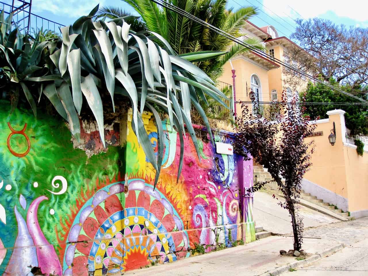 The street art in Valparaiso, Chile