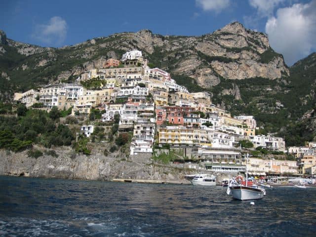 A glorious day at Da Adolfo - a lovely restaurant on the Amalfi Coast ...