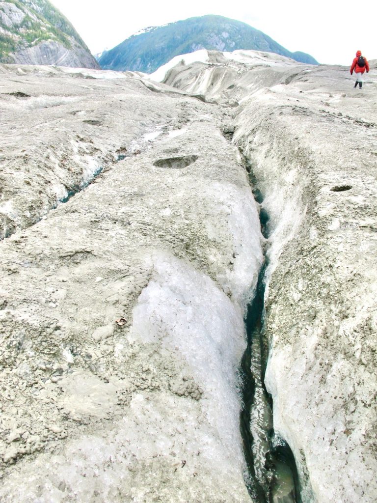Hike to the Baird Glacier in southeast Alaska