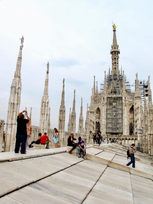 The Duomo and its spires - a must-see attraction in Milan