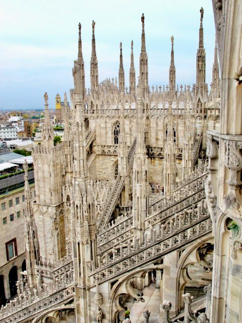 The Duomo and its spires - a must-see attraction in Milan