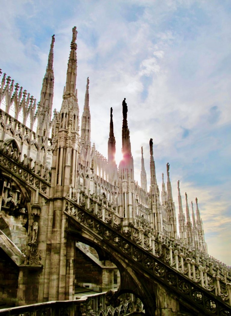 The Duomo and its spires - a must-see attraction in Milan