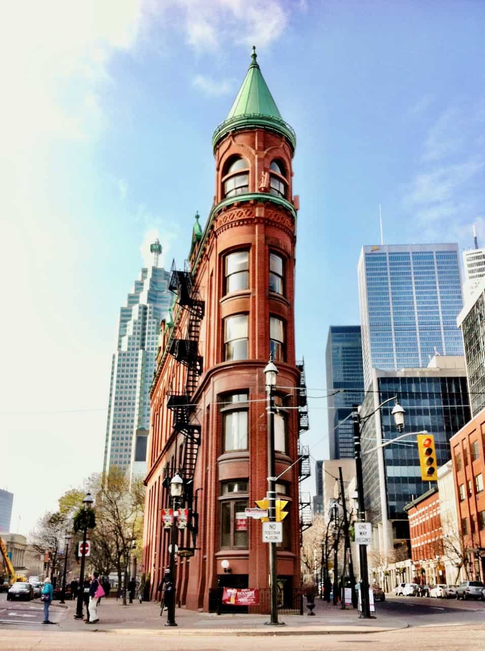 Admiring the skyscrapers on a stroll around downtown Toronto