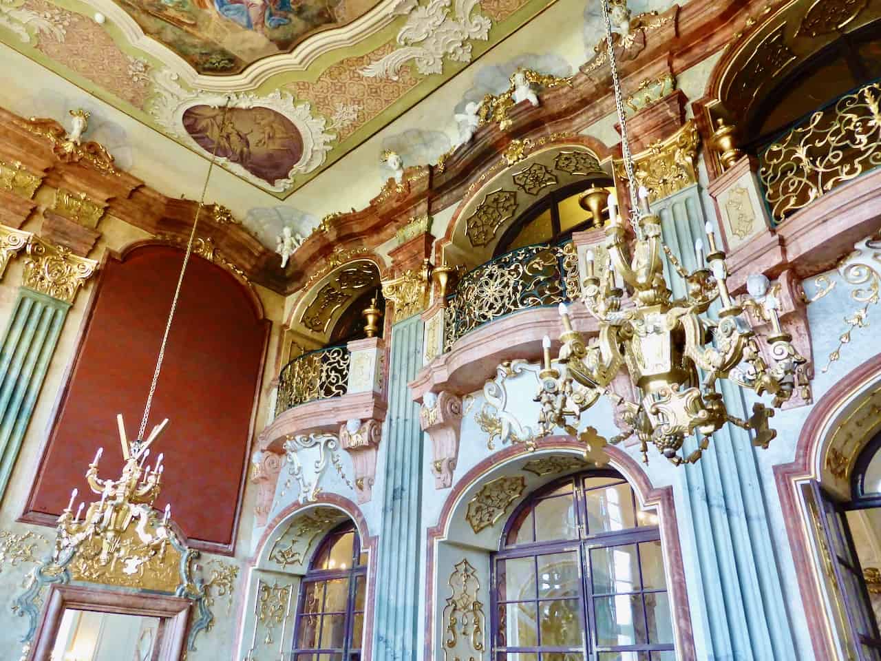 The historic Ksiaz Castle in Lower Silesia, Poland