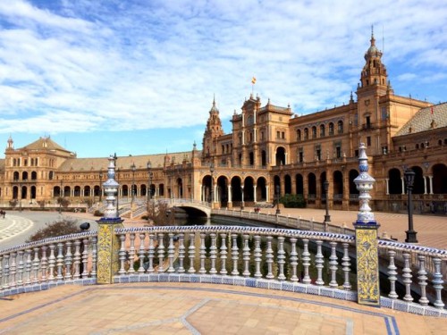 The historic architecture of Sevilla