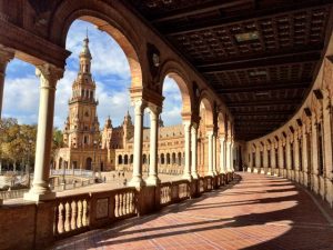 The historic architecture of Sevilla