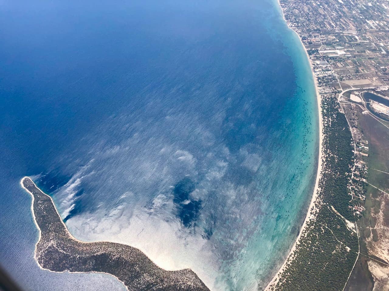 A panoramic view of Athens from a plane window | Velvet Escape