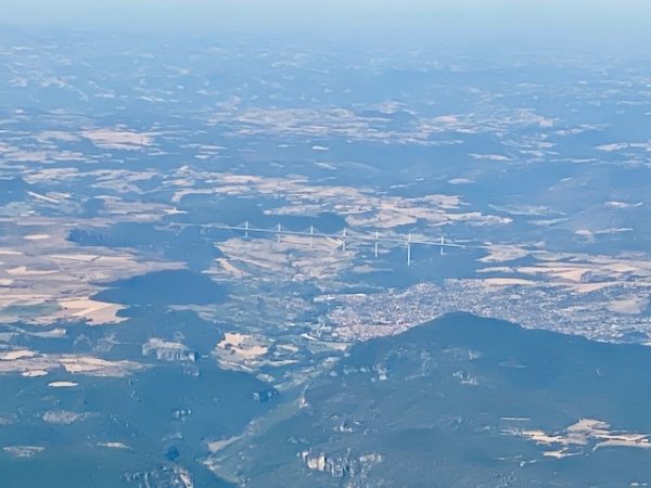 Aerial view of Montpellier from a plane window | Velvet Escape